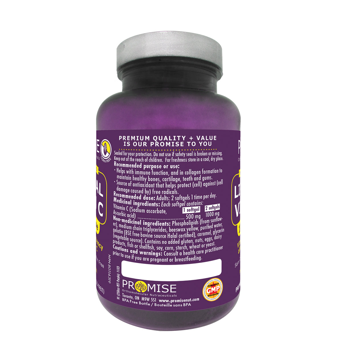 Promise Liposomal Vitamin C 1000mg - 90 softgels – Promise ...